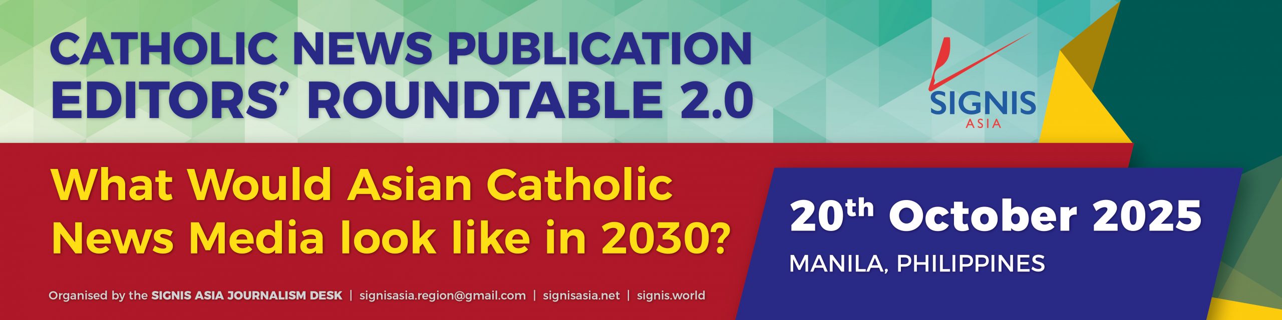 Asian Catholic News Editors to Convene in Manila for SIGNIS ASIA ...